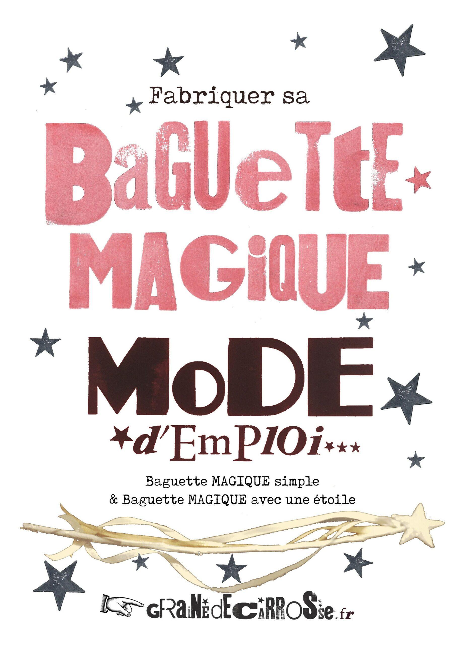 IMPRIMABLE Fabriquer sa baguette magique Mode d’emploi | La fabrique de ...