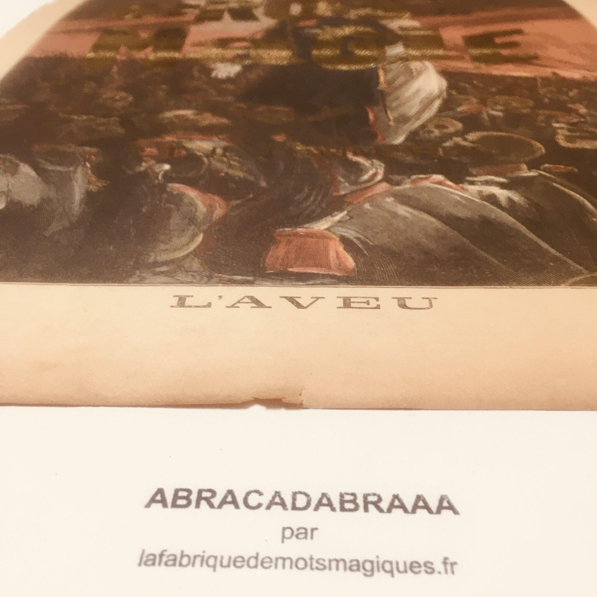 Impression typographique Je crois en la magie et je t’emmerde. Affiche ...