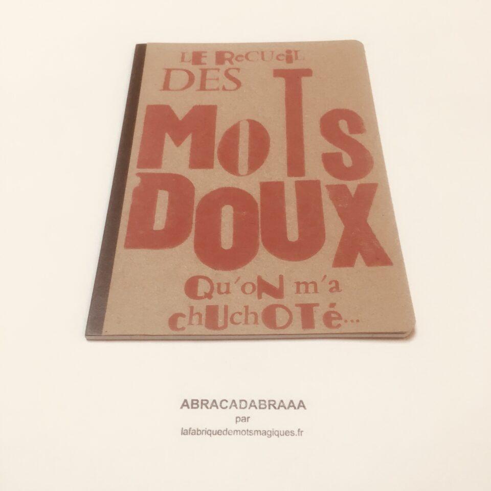 Le carnet où je note les MOTS DOUX qu’on m’a chuchoté | La fabrique de Mots Magiques