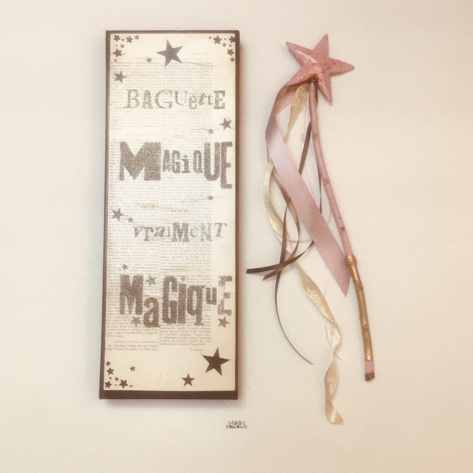 Baguette magique vraiment MAGIQUE Rose & Grise [22-002] | La fabrique ...