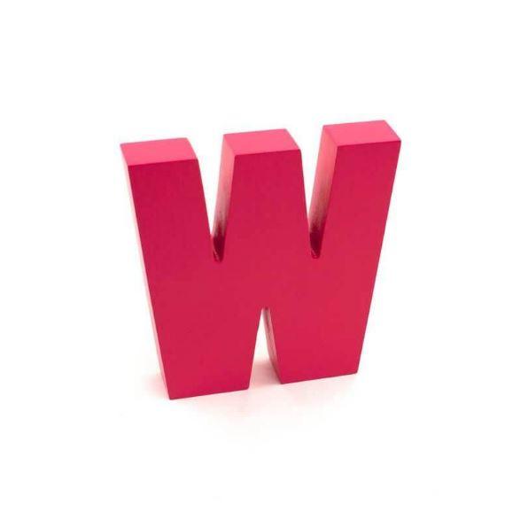 Lettre en Bois Alpha-ART W | La fabrique de Mots Magiques