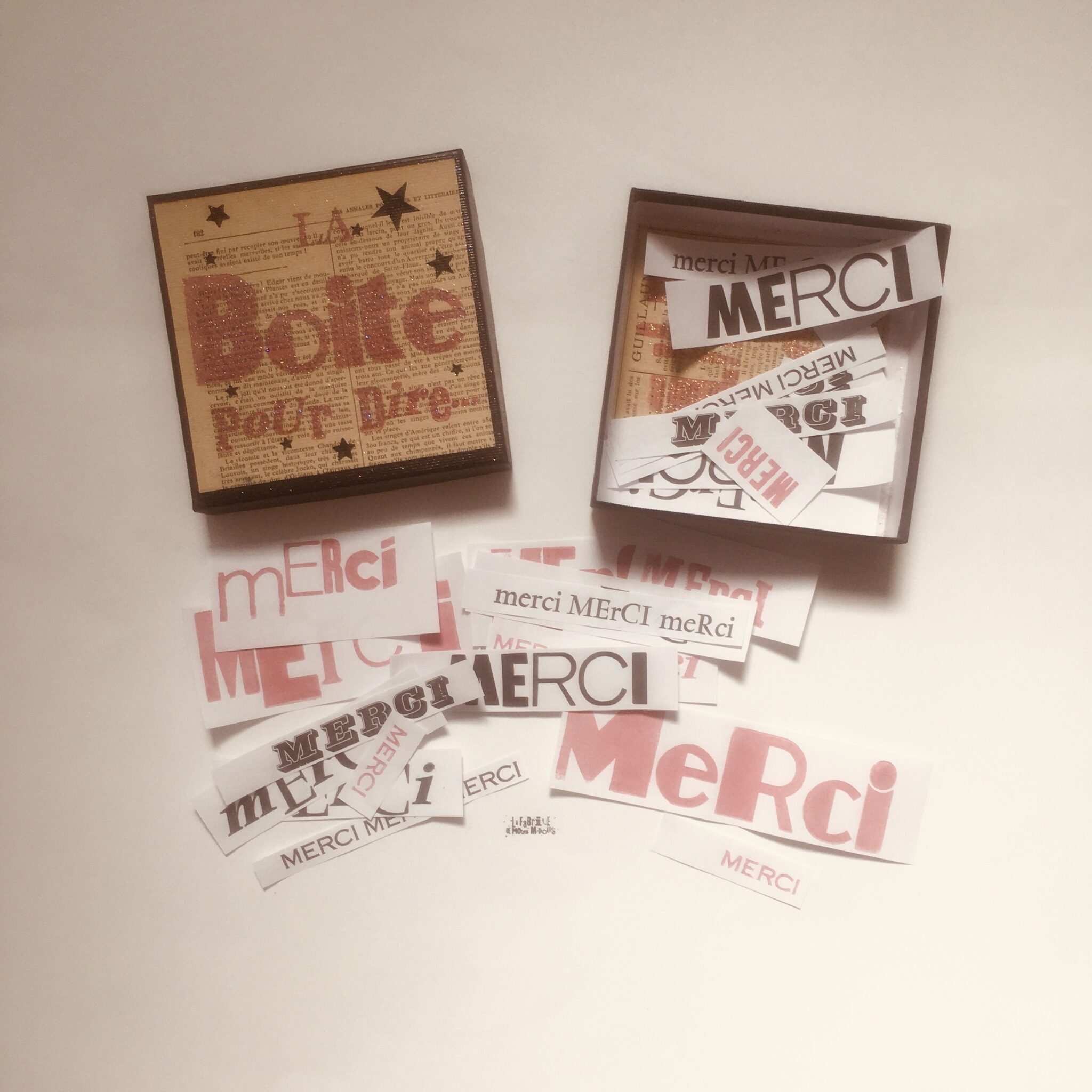 La boîte pour dire…1000 mercis | La fabrique de Mots Magiques