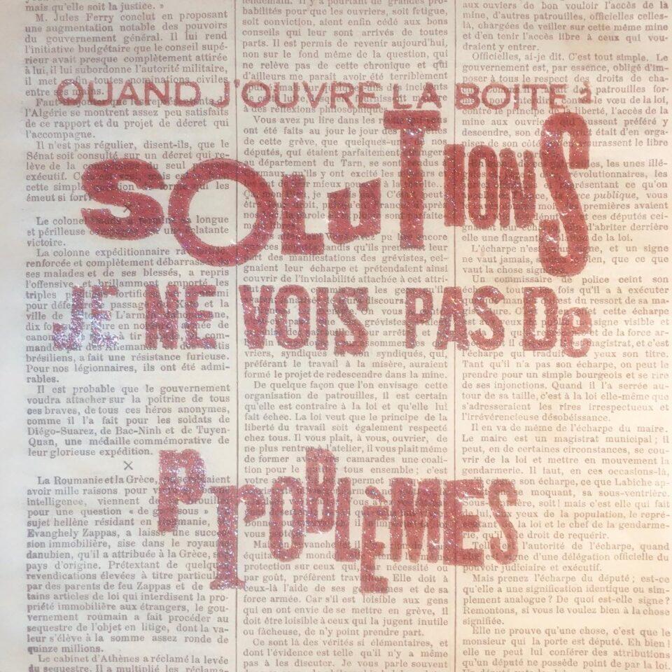 Quand j’ouvre la boîte à solutions je ne vois pas de problèmes. Affiche ...