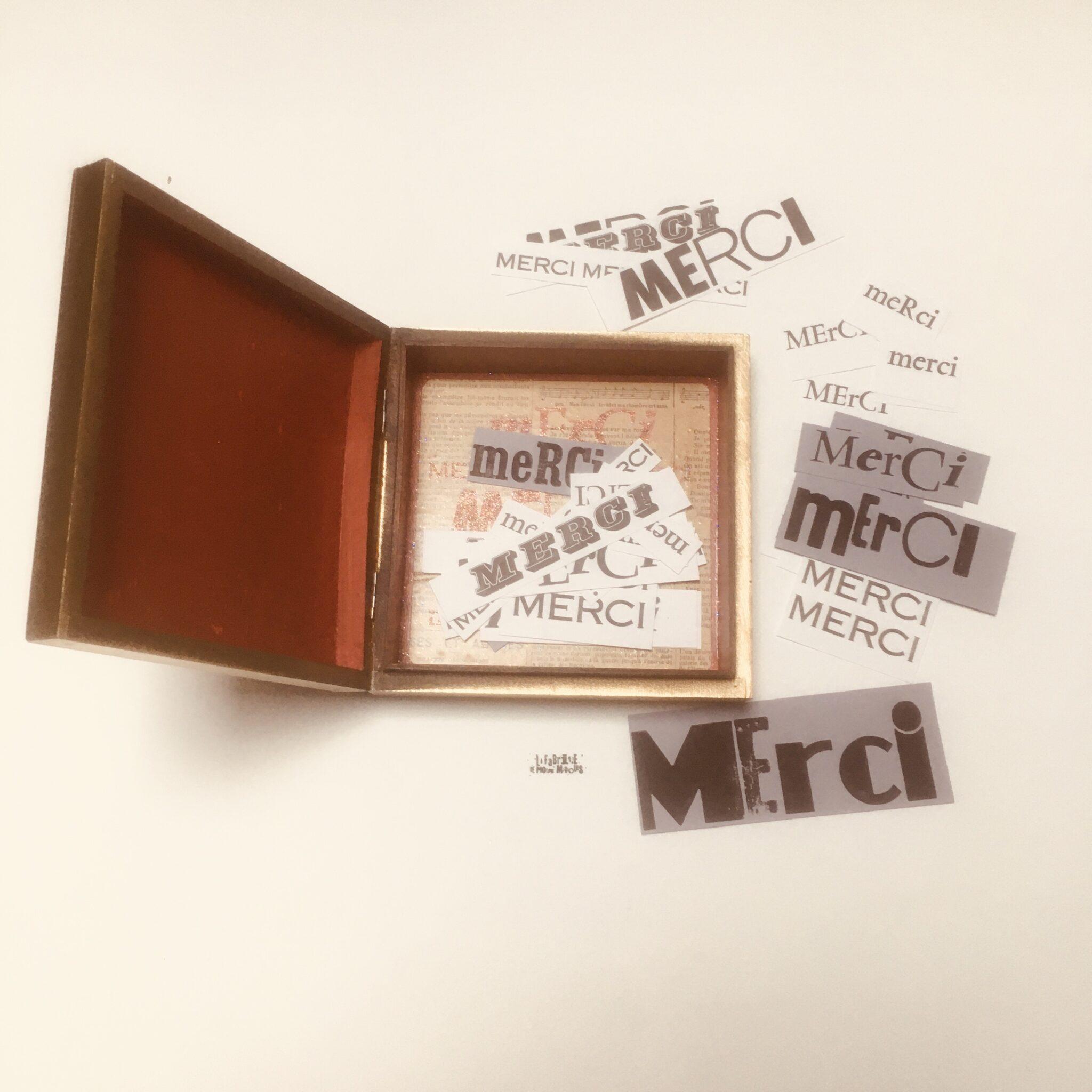 La boîte pour dire…1000 mercis | La fabrique de Mots Magiques