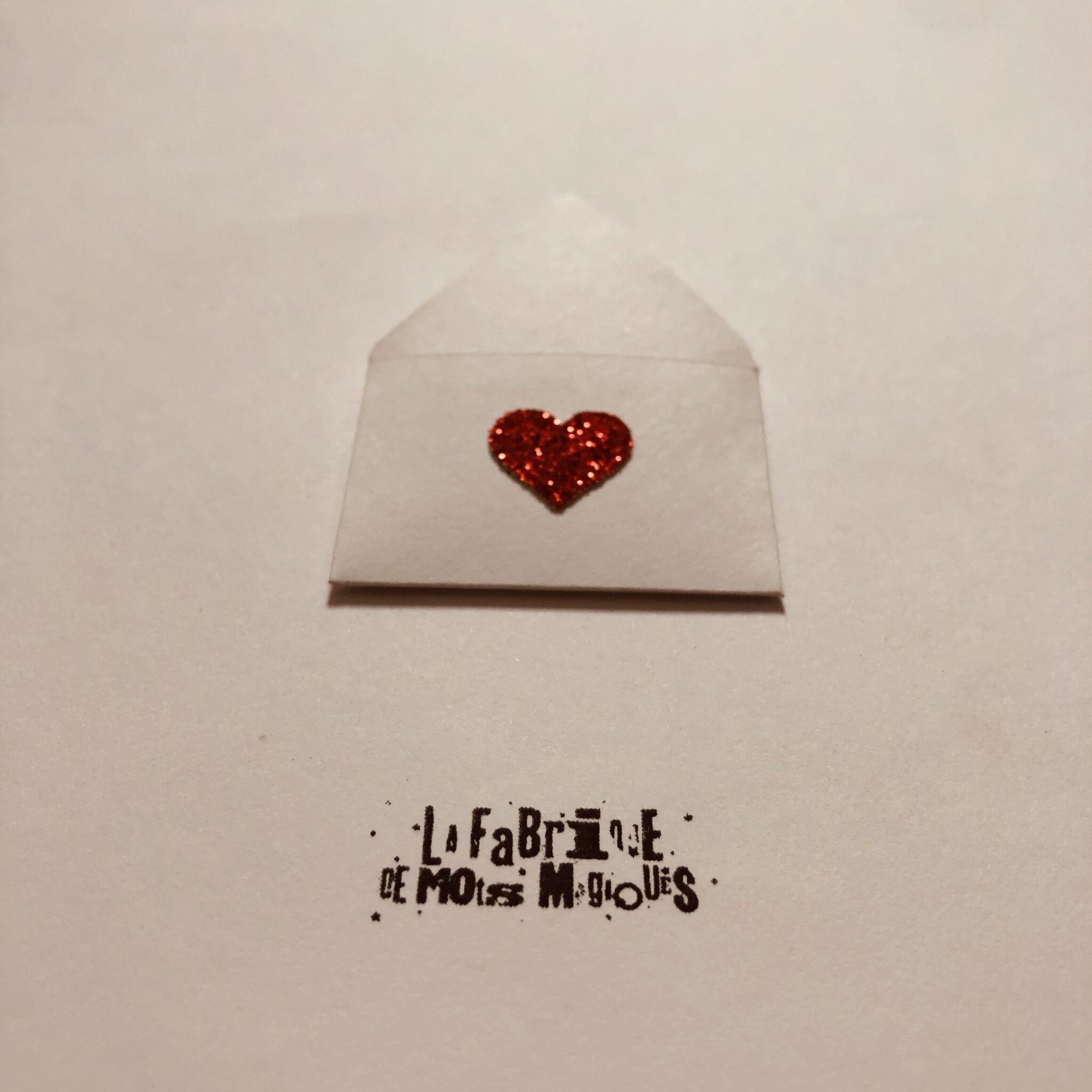 MINI-LETTRE à rêver [BLANCHE & ROUGE] | La fabrique de Mots Magiques